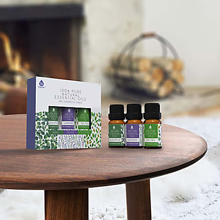 Pursonic Pure Essential Aroma Oils Pack Of 3 Oils - Office Depot