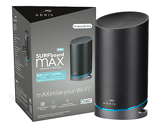 Arris Surfboard Max Pro W Tri Band Router Office Depot