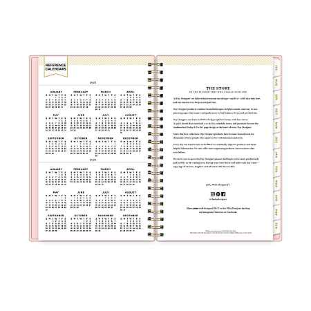 2025 2026 Day Designer Swiss Dot Blush WeeklyMonthly Academic Planning ...