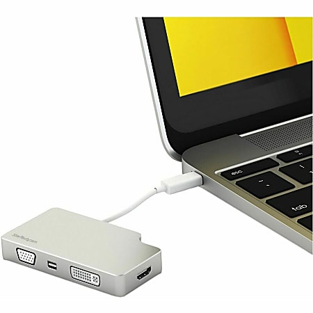 StarTech.com USB C Multiport Adapter With Aluminum Housing 0.6 x 2.2 x ...