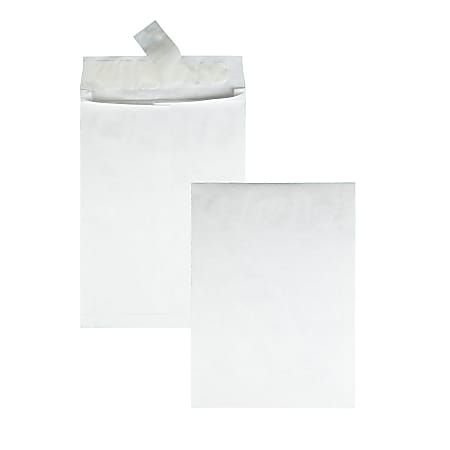 Quality Park Tyvek Expansion Envelopes 10 x 13 x 1 12 14 Lb White Box ...