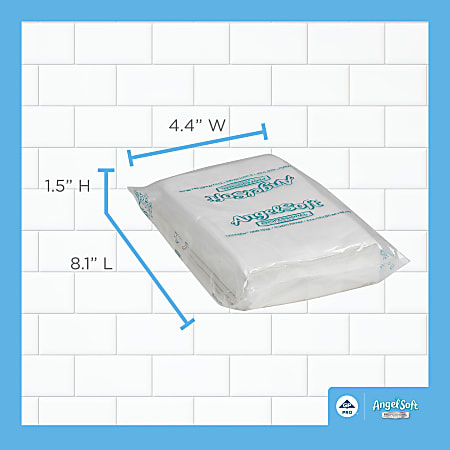 Angel Soft Professional Series 2 Ply Facial Tissue Polyflex Pack White ...