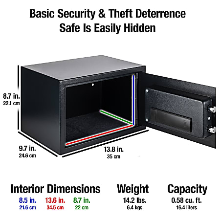 Sentry Safe Security Safe 0.5 Cu Ft Capacity - Office Depot