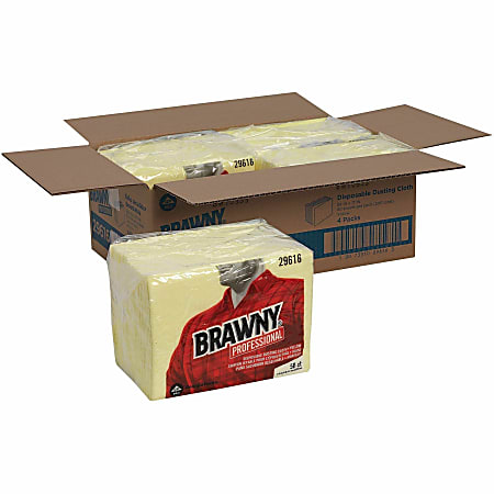 Brawny Georgia Pacific Dusting Cloths Box Of 50 - Office Depot