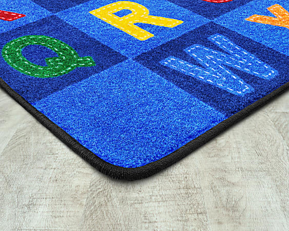 Joy Carpets Kid Essentials Rectangular Area Rug Patchwork Letters 7 23 ...