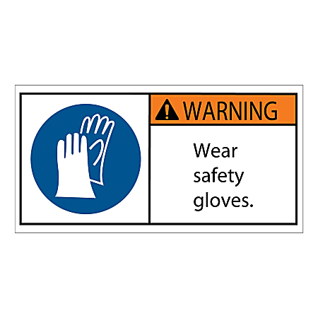 Tape Logic Durable Rectangle Safety Labels DSL515 2 x 4 Wear Safety ...