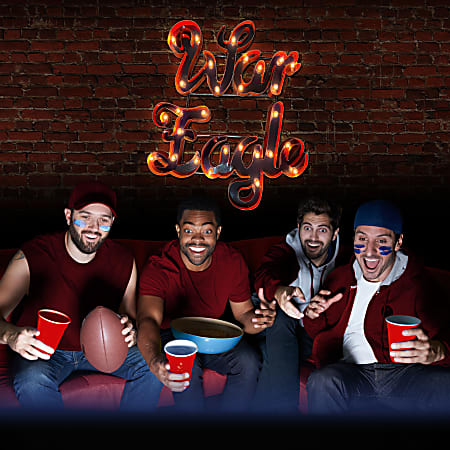 Imperial NCAA Lighted Metal Sign, Auburn University