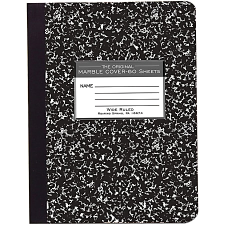 Roaring Spring Tape Bound Composition Notebook 7 12 x 9 34 60 Sheets ...