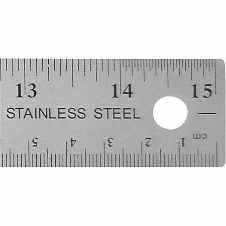 Westcott Stainless Steel Rulers 15 L x 1 W Stainless Steel Pack Of 12 ...