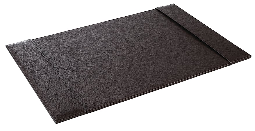 Realspace Executive Leatherette Desk Pad 13 H x 20 W x 14 D Brown ...