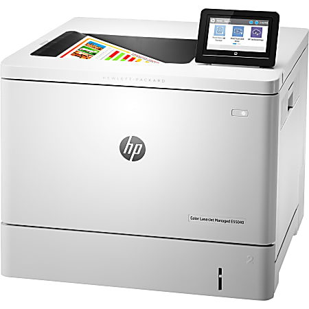 HP LaserJet Managed E55040dn Laser Desktop Color Printer - ODP Business ...