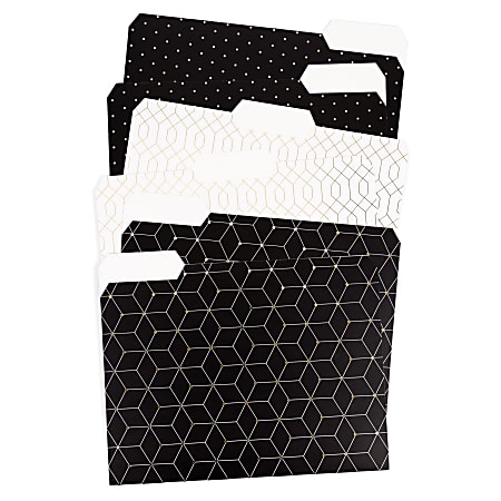 U Brands Fashion File Folders 2 Expansion 8 12 x 11 Letter Size Modern ...