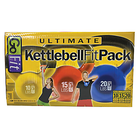 GoFit Ultimate Kettlebell Fit Pack 10 12 H x 17 12 W x 7 12 D ...