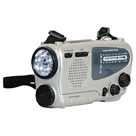 Radio Flashlight Combo With Wireless Phone Charger - Office Depot