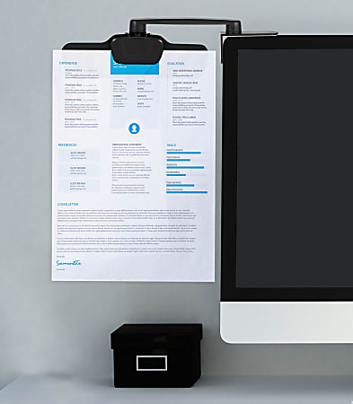 Mount It MI 9005 Monitor Document Clip Black - Office Depot