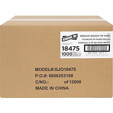 Genuine Joe Medium weight Individually Wrapped Forks Fork Breakroom ...