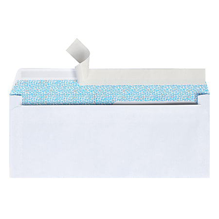 Office Depot Brand 8 58 Security Envelopes Double Window 3 58 x 8 58 ...