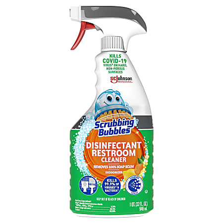 Scrubbing Bubbles Disinfectant Restroom Cleaner Citrus Scent 32 oz ...