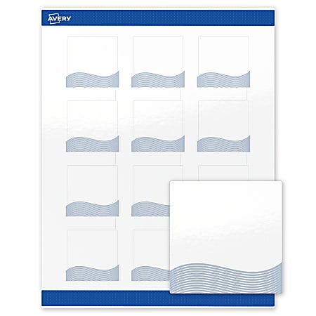Avery Printable Labels With Sure Feed Technology S00 ETW Square 2 x 2 ...