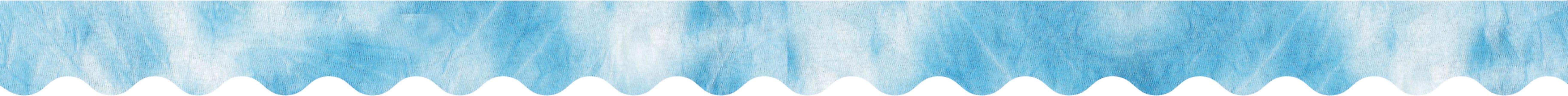 Barker Creek Double Sided Scalloped Edge Border Strips Blue Tie DyeOmbr ...