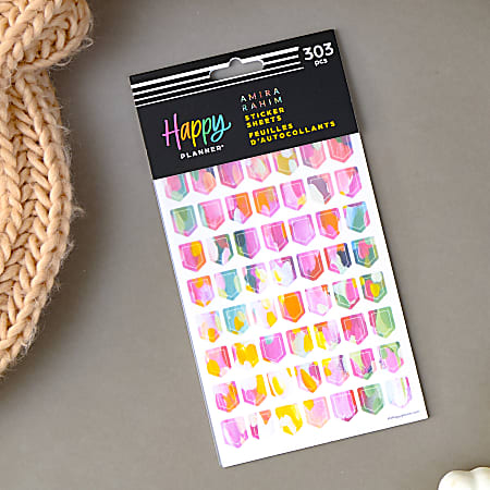Happy Planner Bright Brushy Sticker Sheets Pack Of 10 Sheets 303 Total ...
