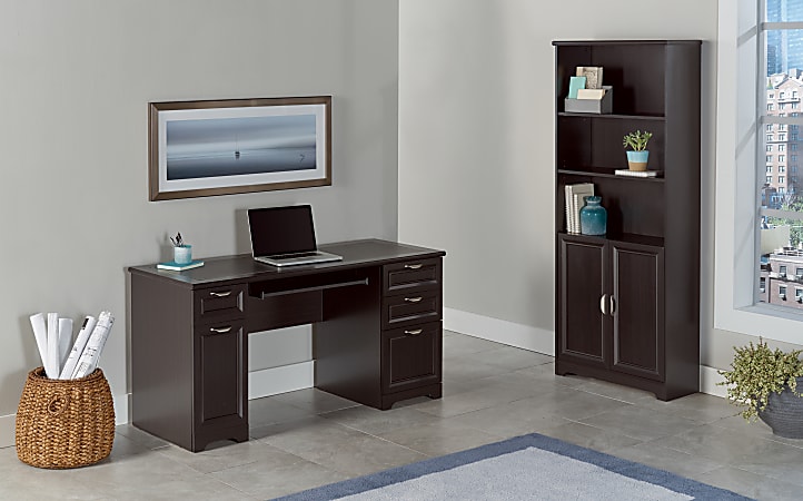 Realspace Magellan 59 W Managers Computer Desk Espresso Office Depot