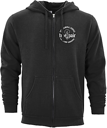Custom M O Unisex Screened Zipper Hoodie - Office Depot