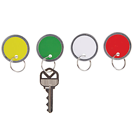 Office Depot® Brand Round Key Tags, 1.25" Diameter, Assorted Colors ...