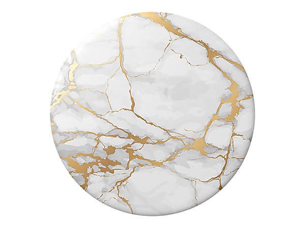 PopSocket PopGrip Smartphone Mirror Gold Marble - Office Depot