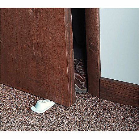 Master Caster Big Foot Doorstop 1 14 H x 2 W x 4 34 D Beige - Office Depot