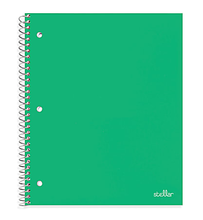 Office Depot Brand Stellar Poly Notebook 8 12 x 11 1 Subject College ...