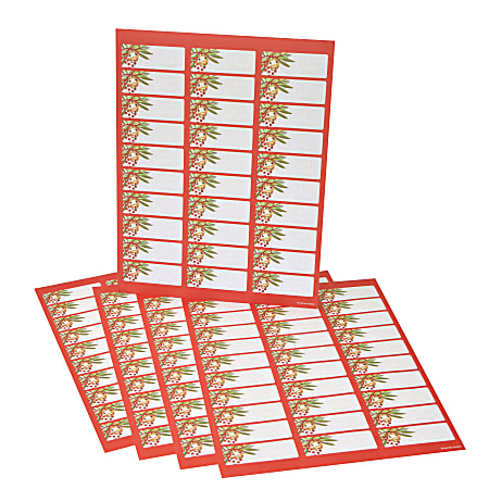 Gartner Studios Holiday Address Labels Holly Pack Of 150 Labels - Office Depot