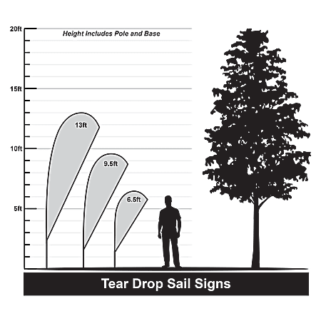 Custom Full Color 10 Teardrop Sail Sign Flag With Cross Base Water ...