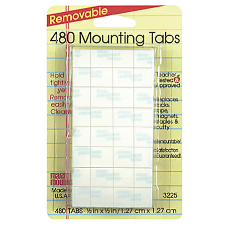 Miller Studio Removable Magic Mounts Tabs 12 x 12 White 480 Tabs Per ...