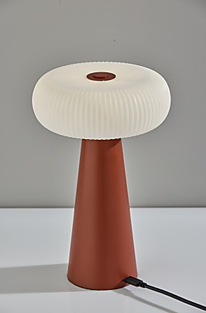 Adesso Ozzie LED Cordless IndoorOutdoor Table Lamp 11 14 H White ...