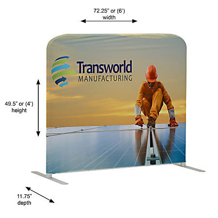 Custom Printed Step Repeat Double Sided Stretch Fabric Table Top ...