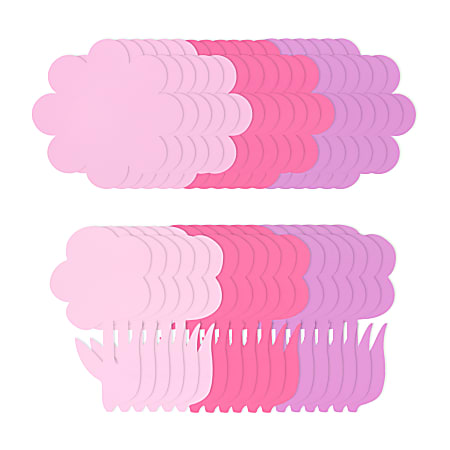 Office Depot Brand Springtime Celebration Diecut Flowers 6 PinkPurple ...
