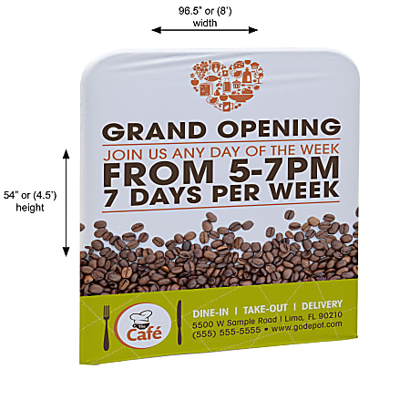 Custom Printed Full Color Double Sided Replacement Graphic For Stretch ...