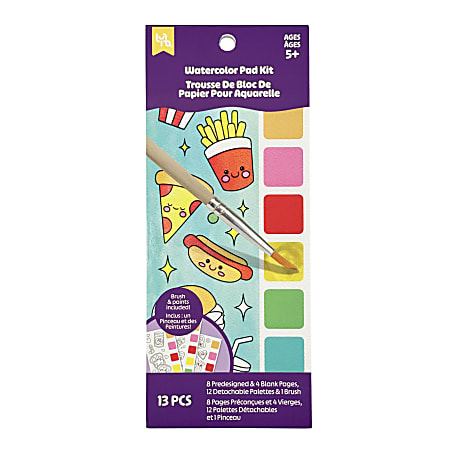 Little Yellow Bicycle Watercolor Bookmark Kit Fun Food - Office Depot