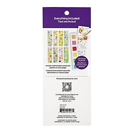 Little Yellow Bicycle Watercolor Bookmark Kit Fun Food - Office Depot