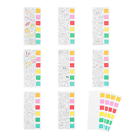 Little Yellow Bicycle Watercolor Bookmark Kit Fun Food - Office Depot