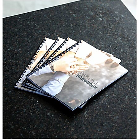 Fellowes Crystals Clear PVC Covers 11 x8.5 x 0 5204303 - Office Depot