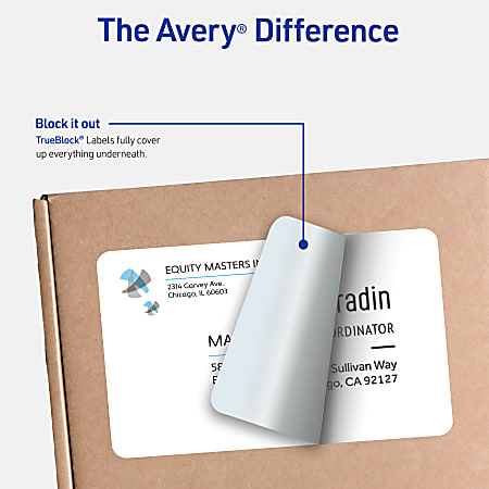 Avery Permanent Full Sheet Labels 8165 Inkjet 8 12 x 11 White Box Of 25 ...