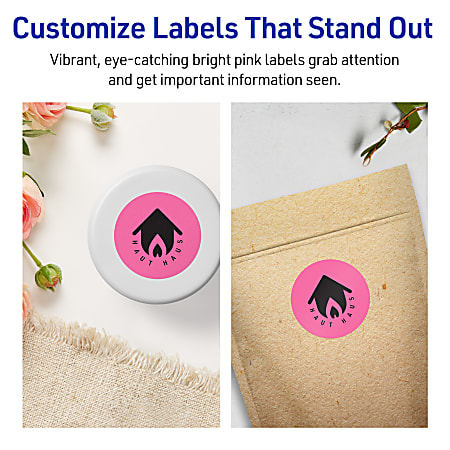 Avery Print To The Edge Labels With Sure Feed Technology And Easy Peel ...