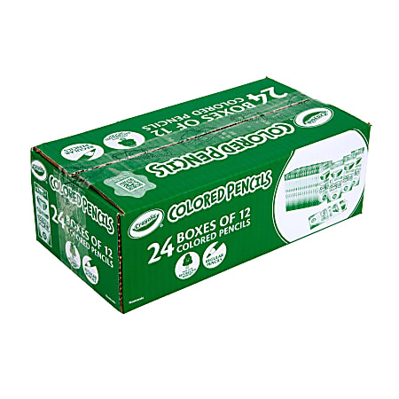 Crayola Bulk Colored Pencil Set 24 Boxes of 12 Colors - Office Depot