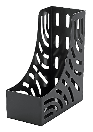 OfficeMax Plastic Extra Large Magazine File Black - Office Depot