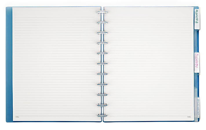 TUL Discbound Student Notebook Letter Size 3 Subject Narrow Ruled 150 ...