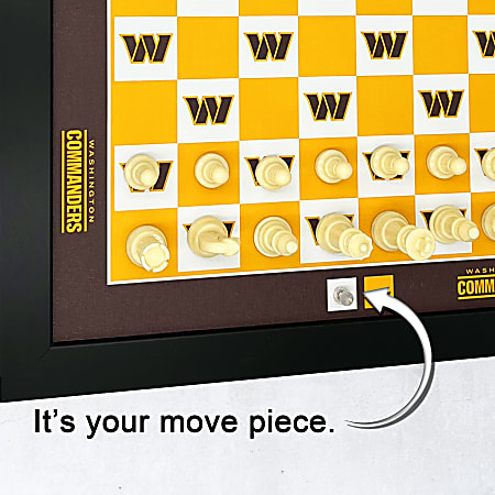 Imperial NFL Wall-Mounted Magnetic Chess Set, 18" x 18", Washington ...
