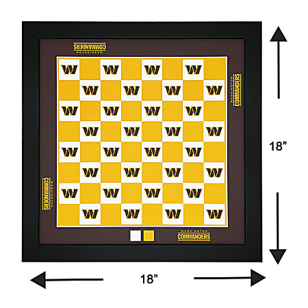 Imperial NFL Wall-Mounted Magnetic Chess Set, 18" x 18", Washington ...