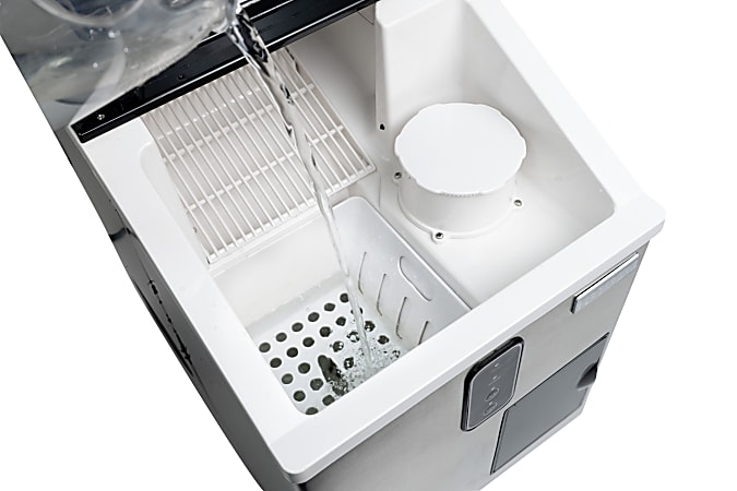 Igloo 44 Lb Ice Maker And Dispensing Ice Shaver Silver - Office Depot